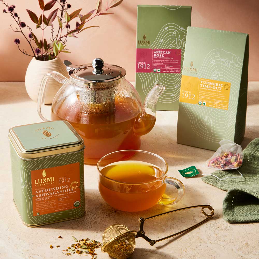 Organic Herbal Tea Collection - Tea Bags | Luxmi Estates